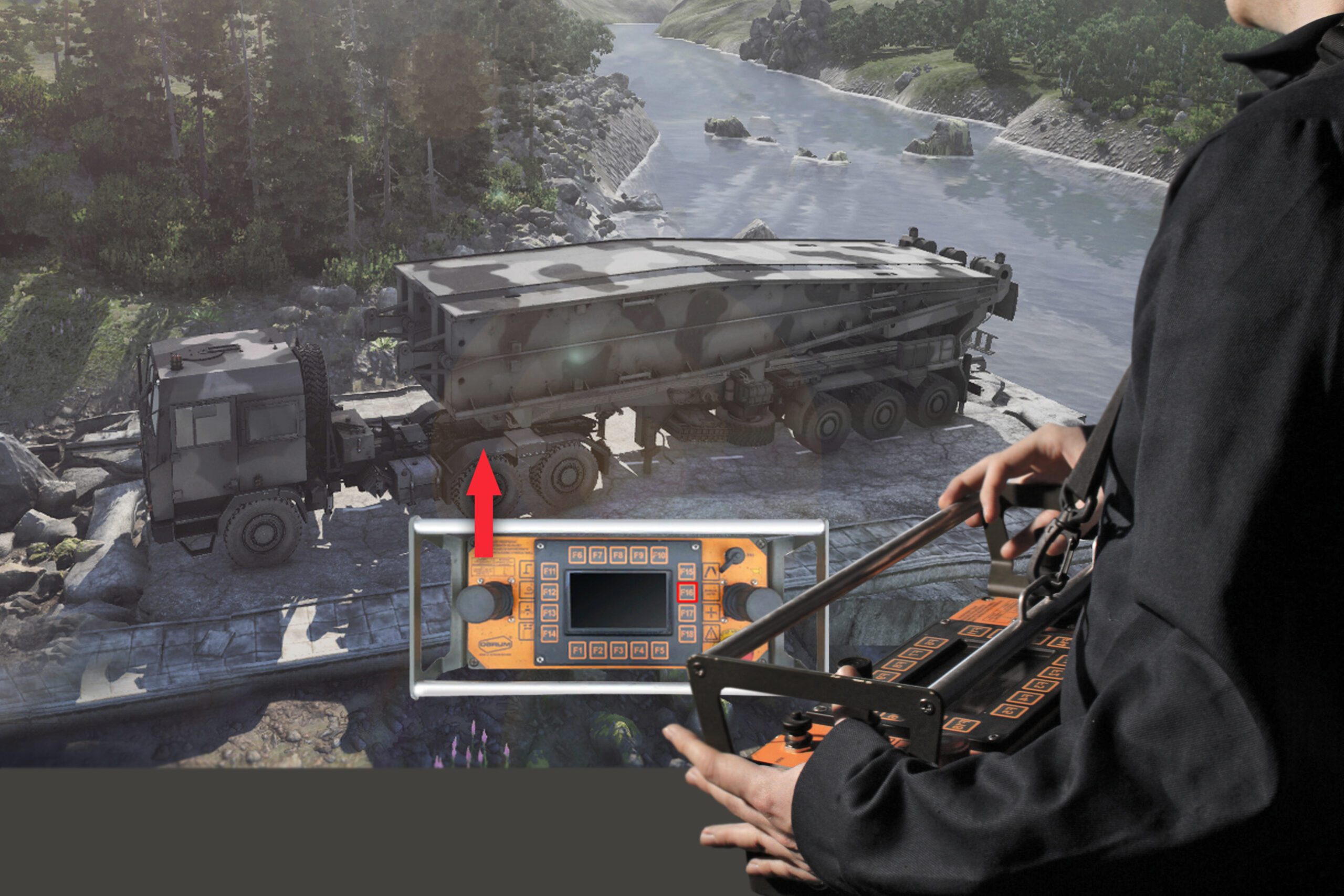 Symulator Mostu MS-20 prezentowany podczas Eurosatorów - Obrum